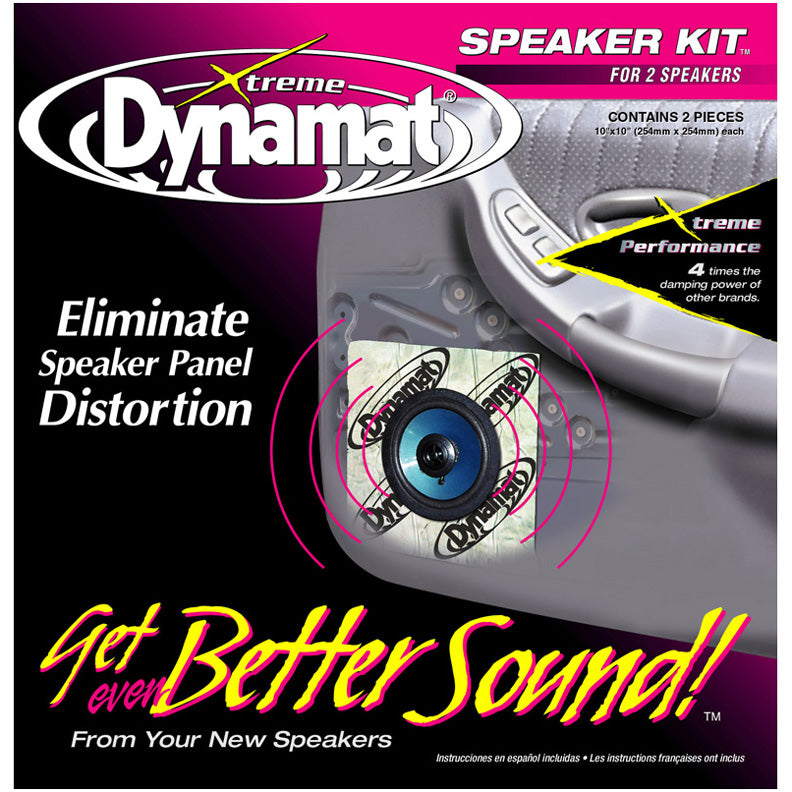 DYNAMAT XTREME 1.4 SQ. FT. SPEAKER KIT; 2 PCS 10"x10 – bigcarstereo