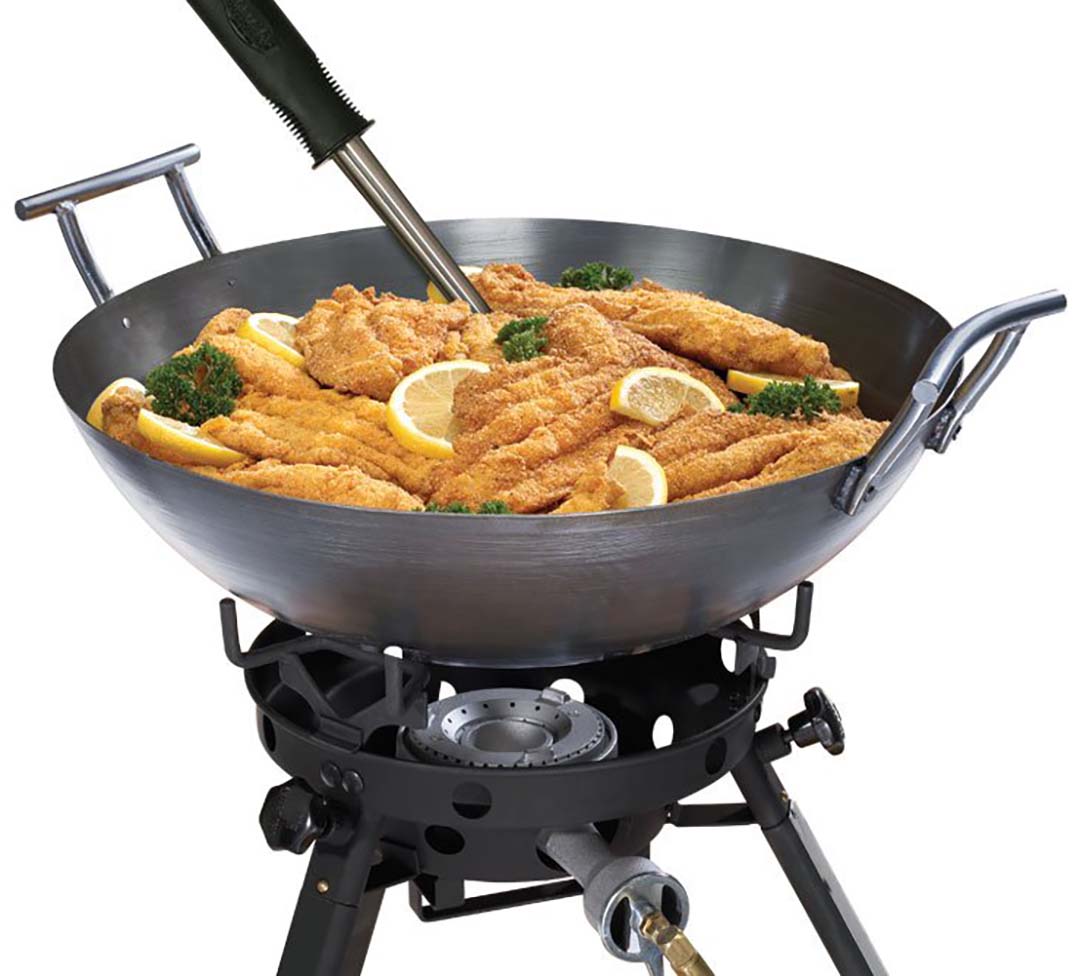 Eastman Outdoors Gourmet 22 Inch Carbon Steel Wok Kit – bigcarstereo