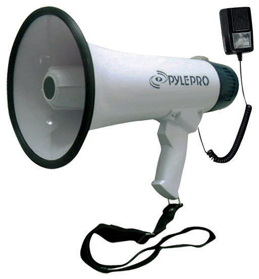 Pyle Pro Professional Dynamic Megaphone with recording detachable micr ...